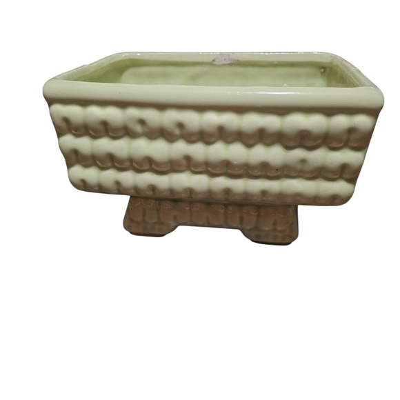 Accents | Vintage Usa Light Green Pottery Planter Decor Table Top ...